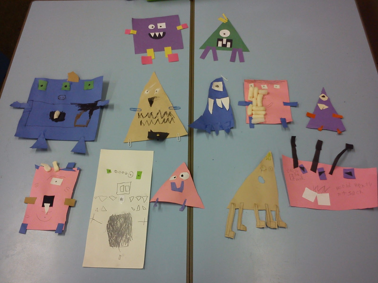 Big Ideas: Lesson Ideas - shape monsters!