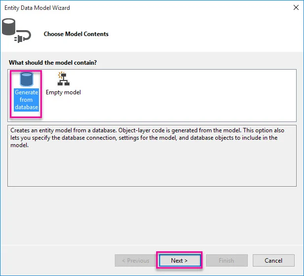 How to create an ADO.NET Entity Data Model (EDM) in ASP.NET MVC | Codingvila