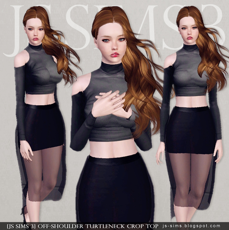 [JS SIMS 3] Turtleneck Top Set－JS SIMS｜痞客邦