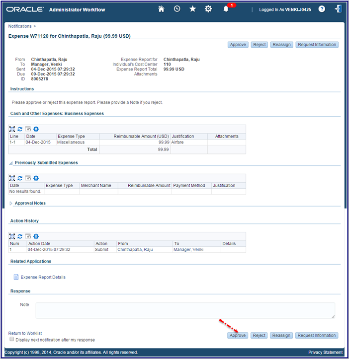 Oracle Applications: Creating a Supplier with Employee through Expense ...