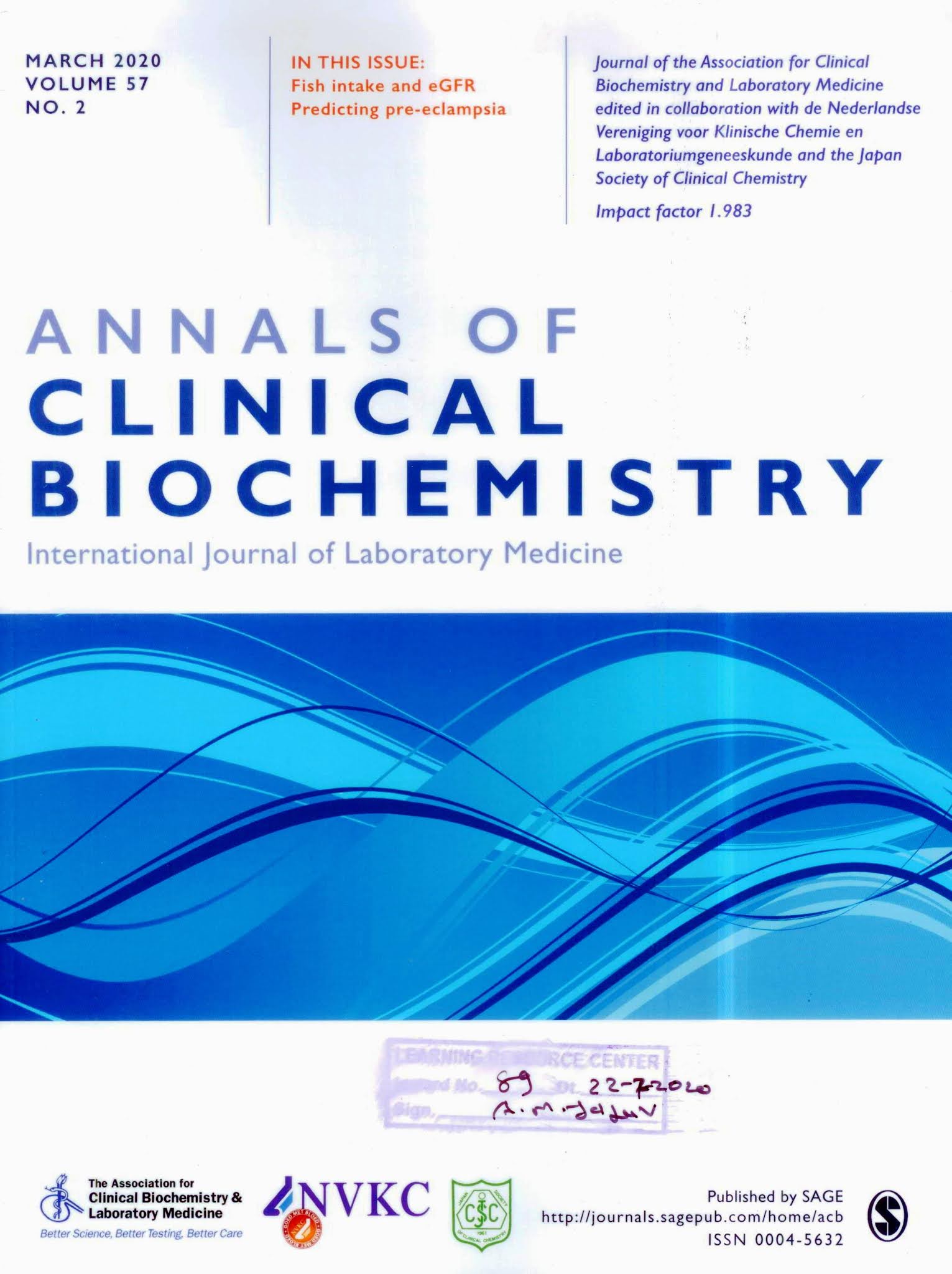 Annals of Clinical Biochemistry V 57 I 02 - LRC