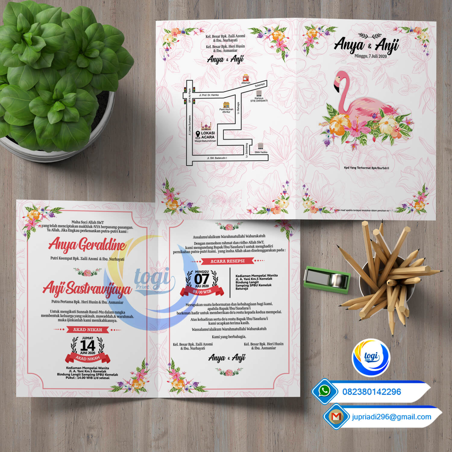 100 Download Template Desain Undangan Pernikahan Custome Elegan Cdr ...