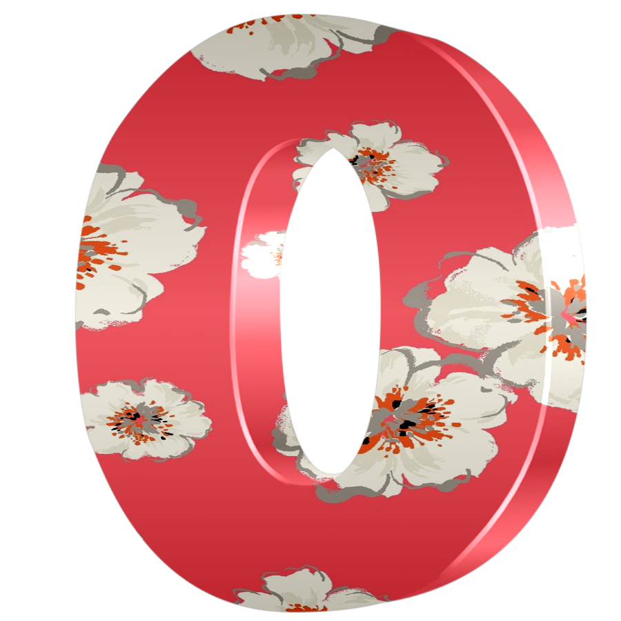 M. Michielin Alphabets: PINK MAGNOLIA ALPHABET 3D FONT, NUMBERS, ICONS ...