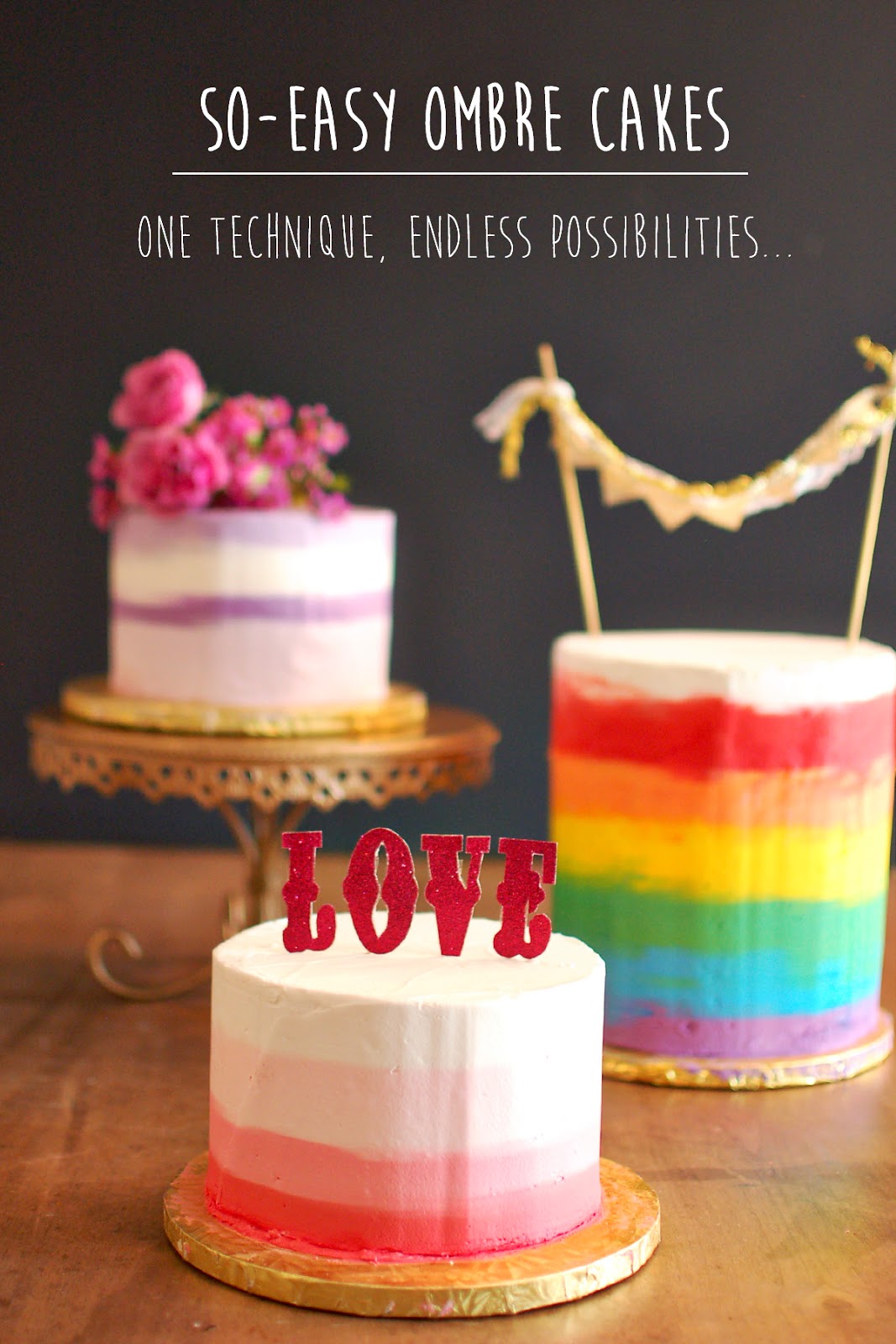 CAKE HAPPENS: So-Easy Ombre Cake Tutorial!
