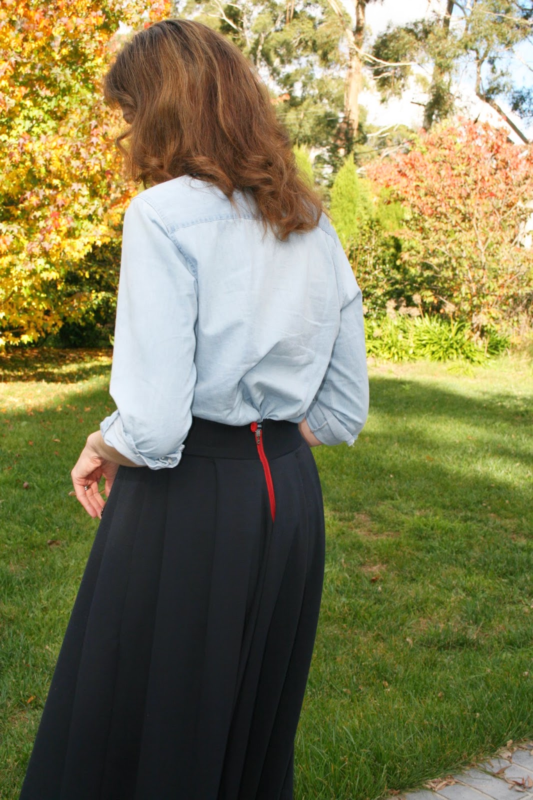 The Tall Mama: Pleated Midi Skirt