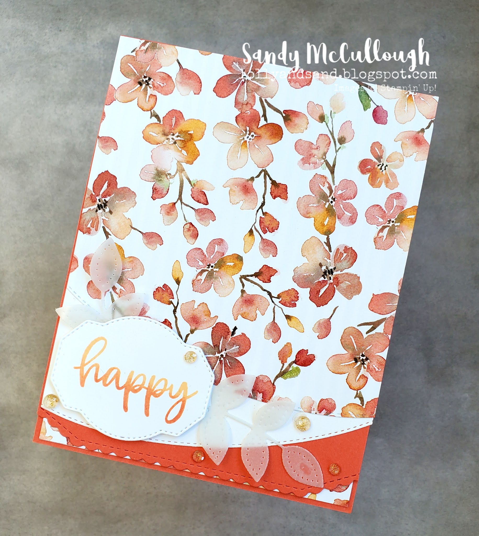 Lolly & Sand: Stampin' Up! You're a Peach Birthday Card & Blog Hop