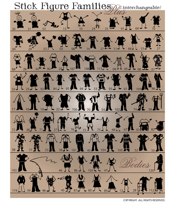 Vinyl Artistry & More: Stick Figures