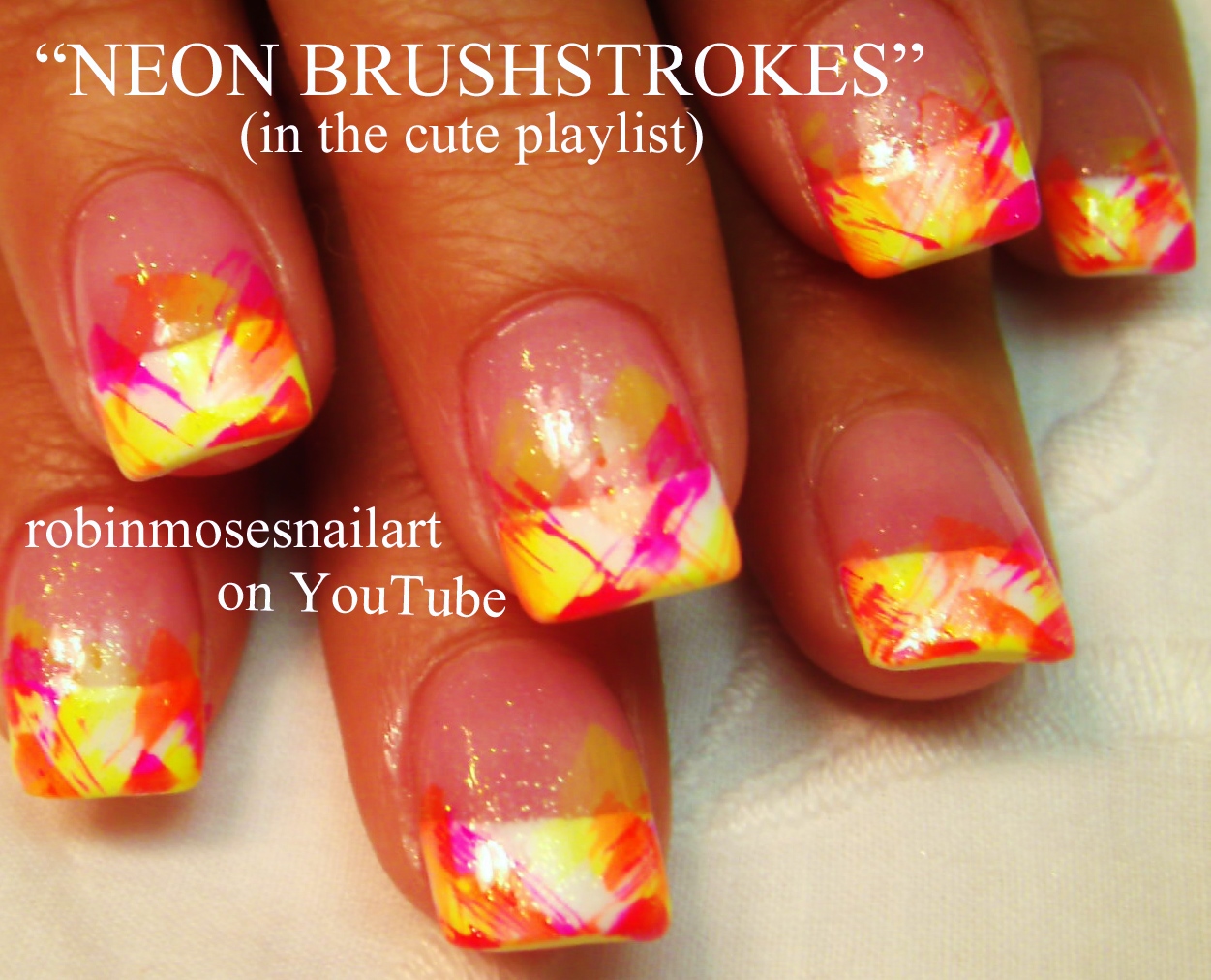 Nail Art by Robin Moses: "andy milonakis" "neon nails" "tinkerbell ...