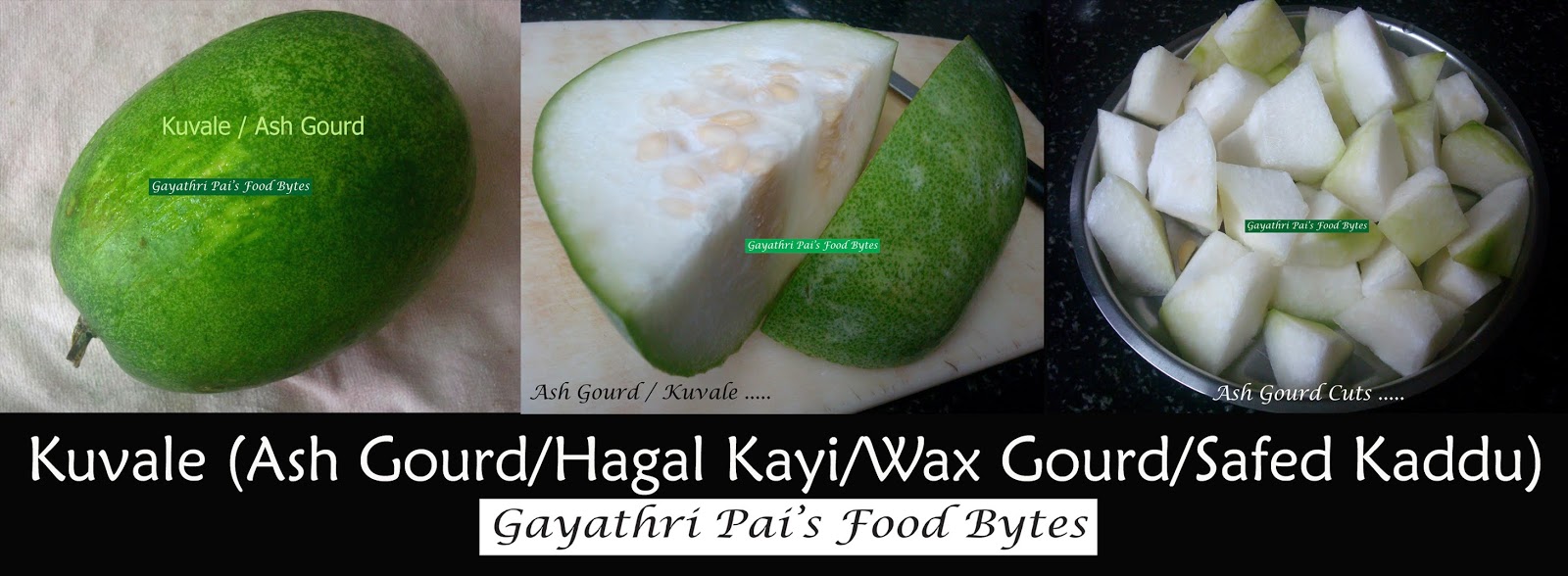 Gayathri Pai's Food Bytes: Kuvale PuliKoddel/ Ash Gourd Curry.