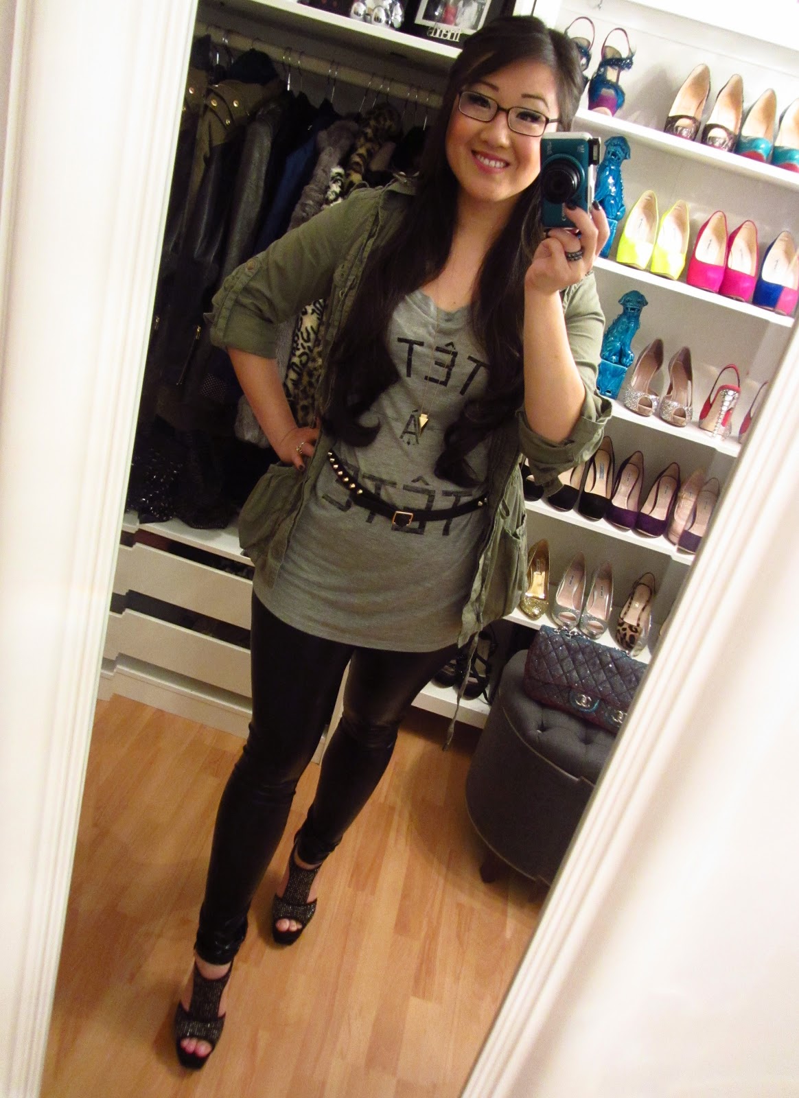 COCOBELLA BALLERINA: OOTD: Leather Leggings