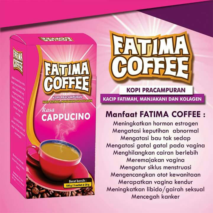 Jual Kopi Khusus Wanita - Fatima Coffee 5 sachet - Produk Herbal Alami