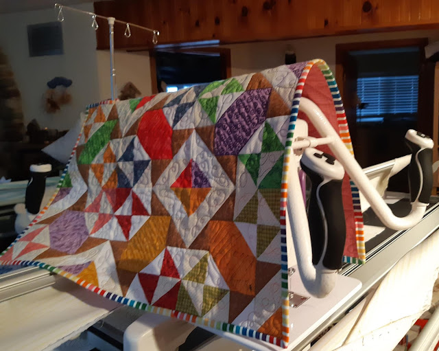 AlliKat Quilts: Spools Mid-Arm Quilting Machine Cover Finished