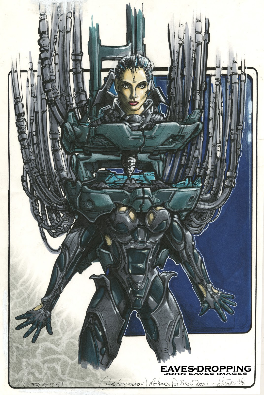 Star Trek: First Contact Borg Queen Concepts by Alex Jeager and John ...