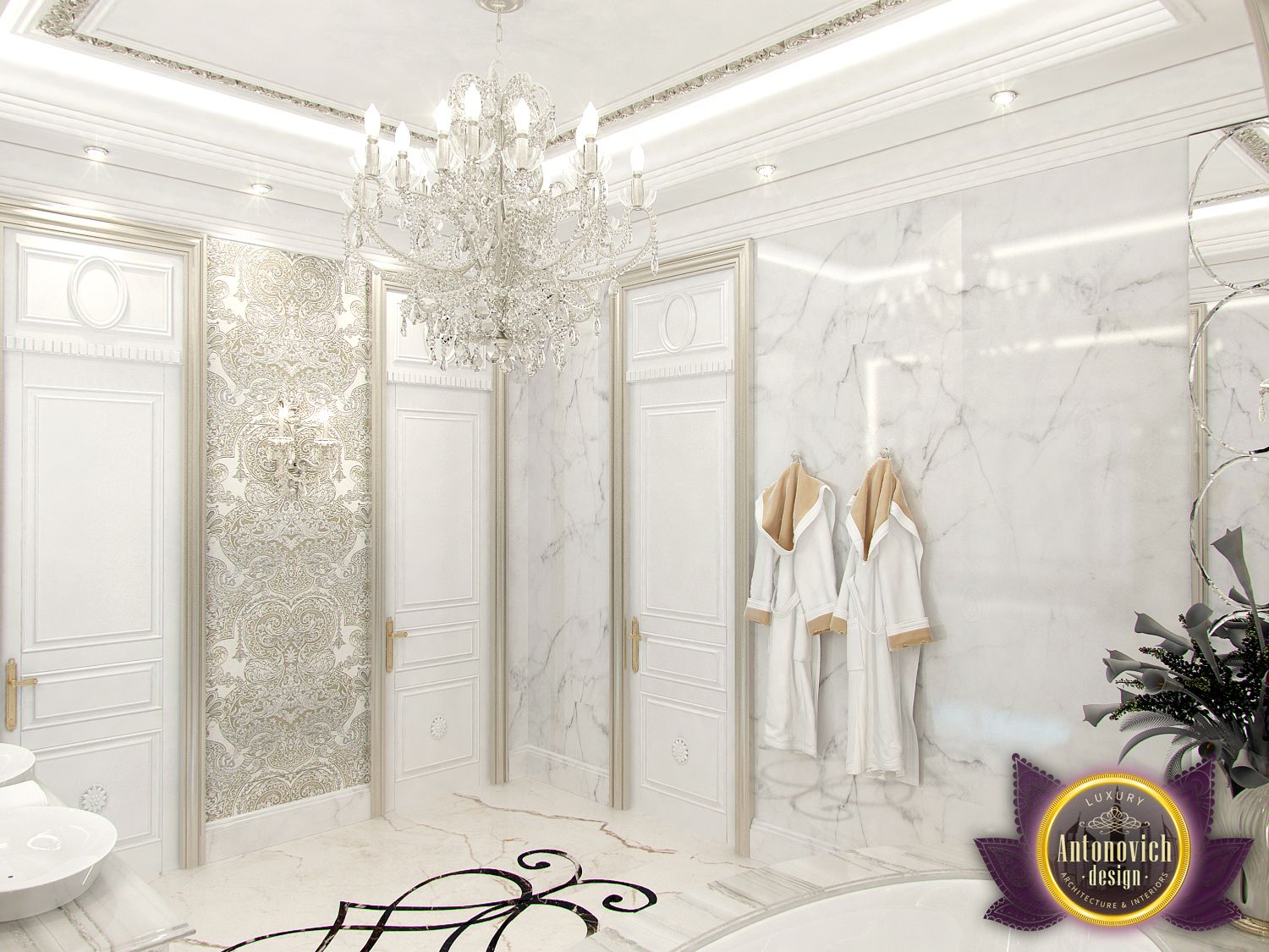 LUXURY ANTONOVICH DESIGN UAE: Interior Bathroom from Luxury Antonovich ...
