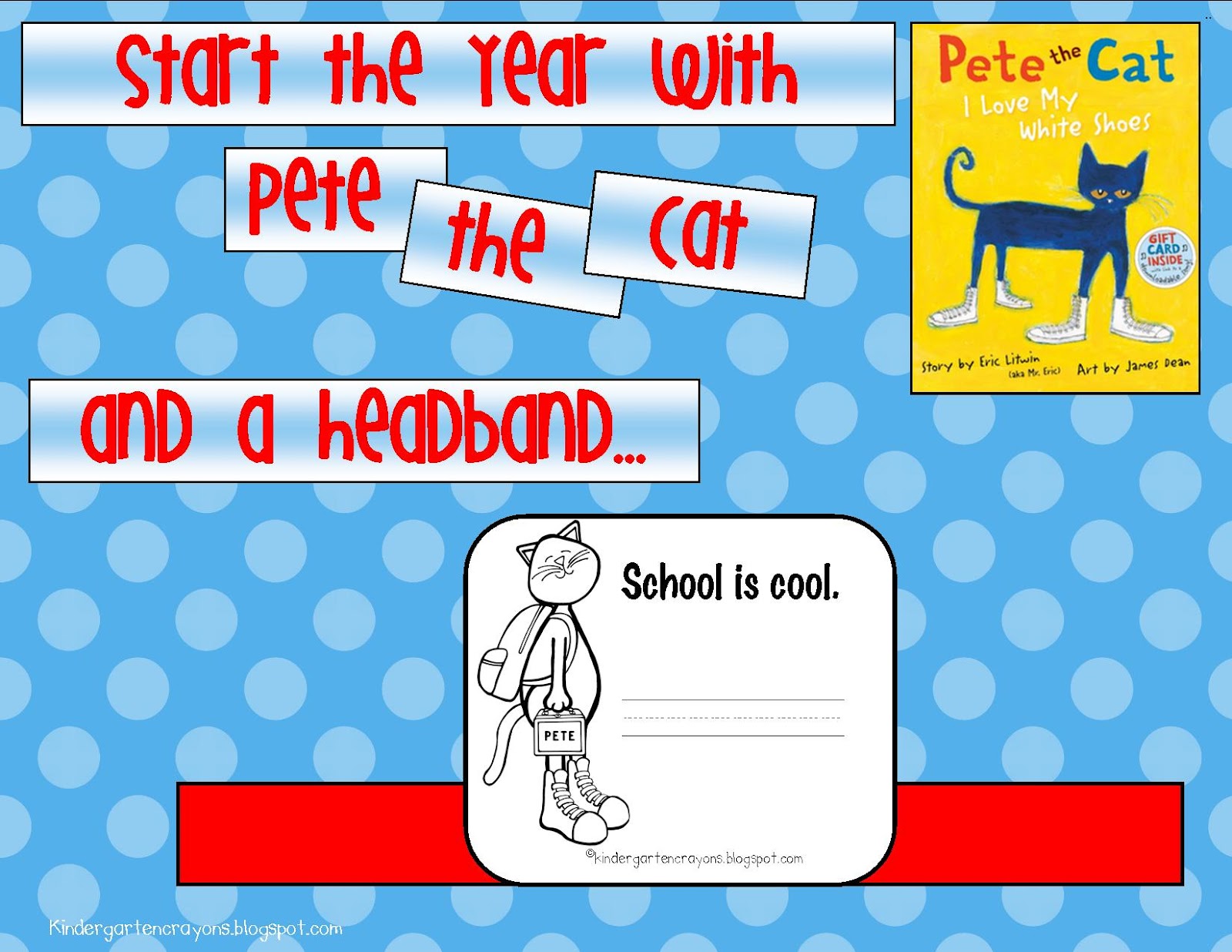 Kindergarten Crayons: Are your reading Pete to kick off the year?