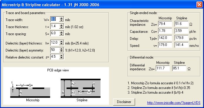 Download Microstrip Impedance Calculator