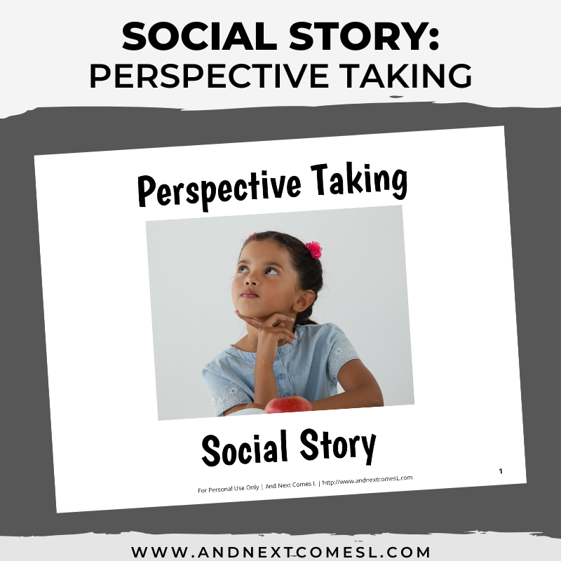 Perspective Taking Social Story | And Next Comes L - Hyperlexia Resources