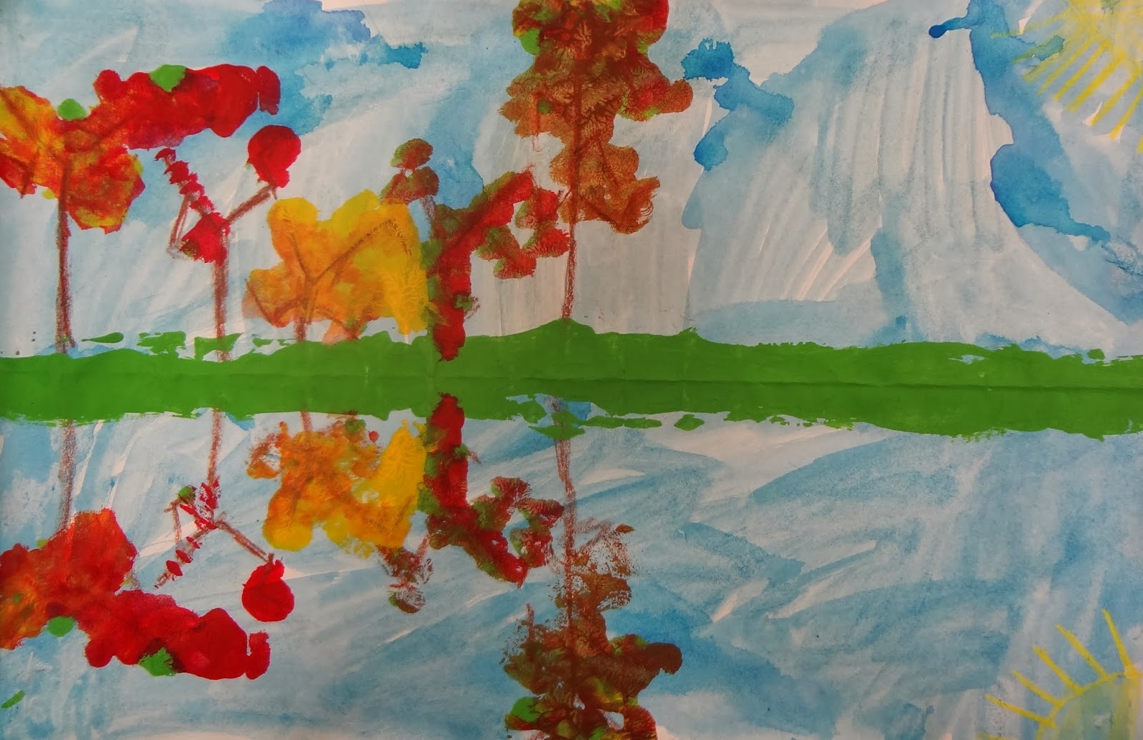 Art with Mrs. Kim : 1st grade Fall Reflections