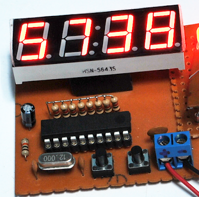 Membuat Jam digital sederhana 4 digit 7 segmen dengan satu ic at89c2051 ...