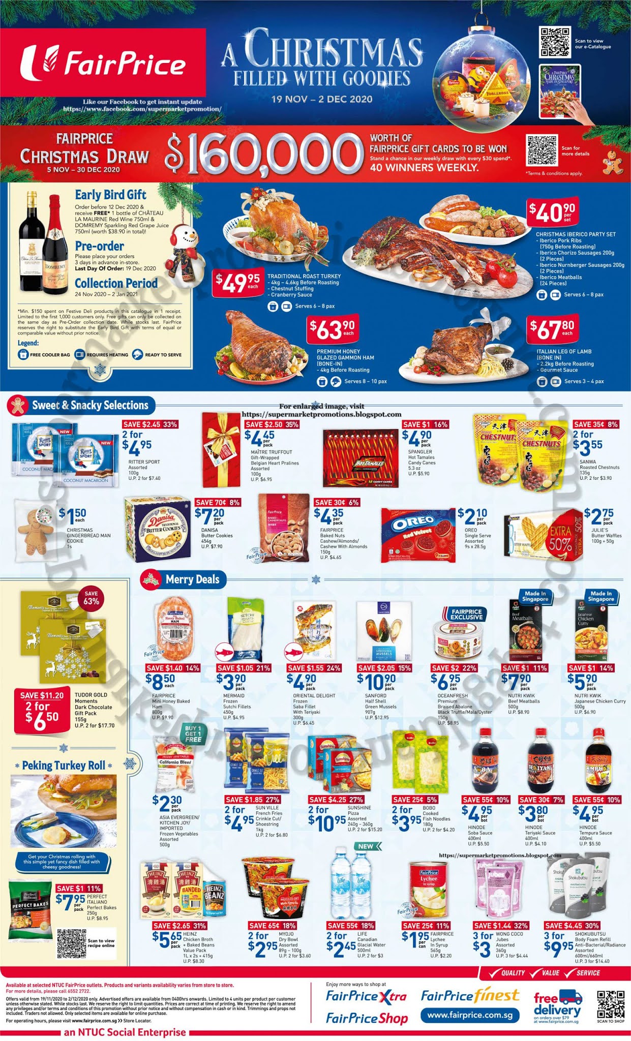 NTUC FairPrice Christmas Deli Promotion 19 November - 02 December 2020 ...
