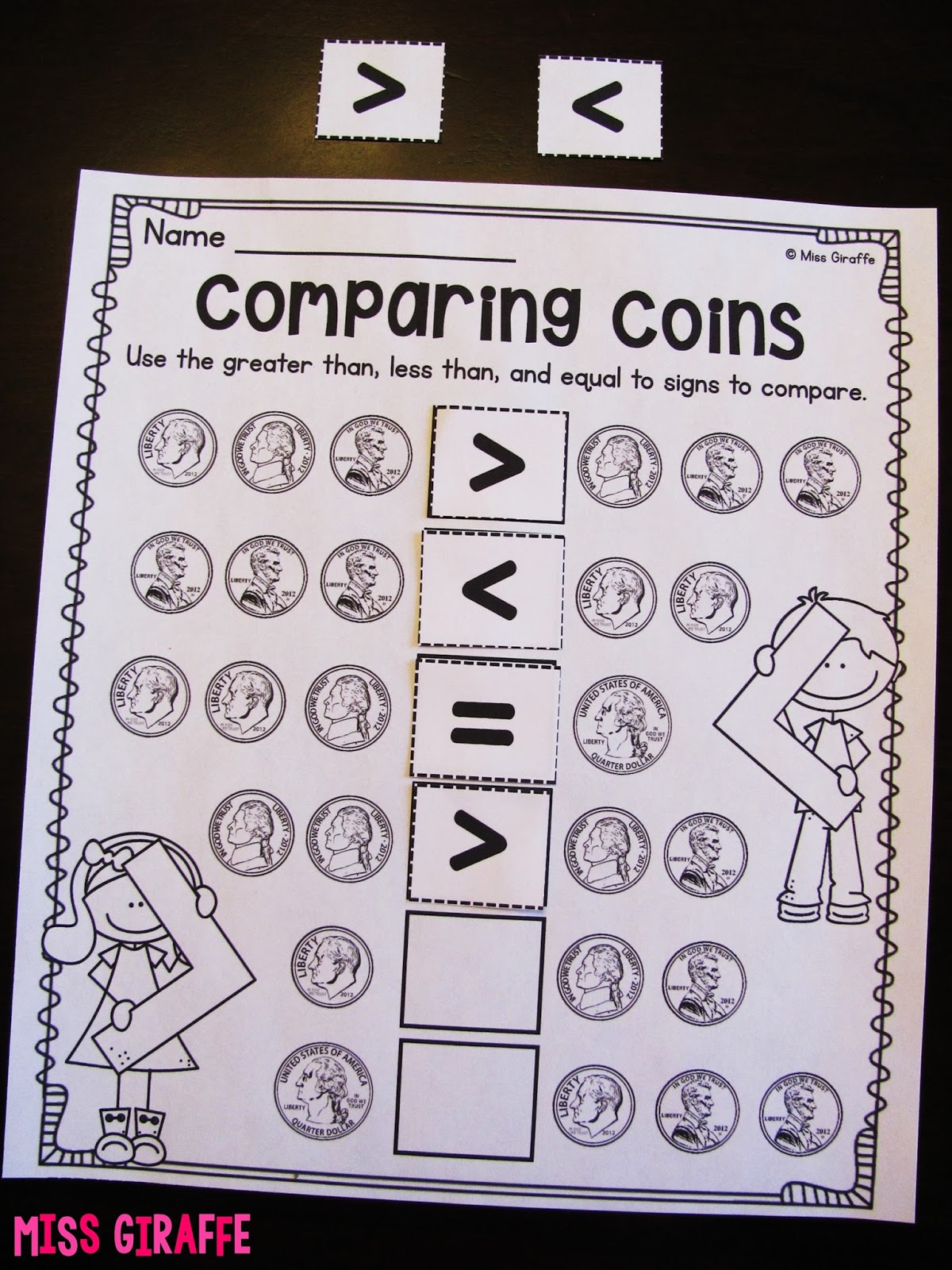 Miss Giraffe's Class: Teaching Money