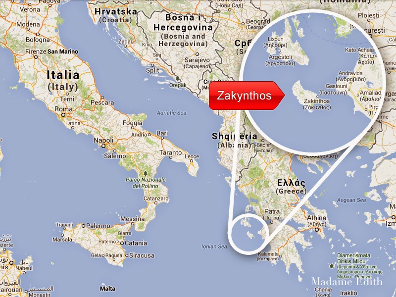 Zakynthos Mapa