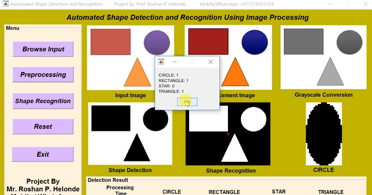 Shape Detection and Recognition Using Image Processing Matlab Project ...