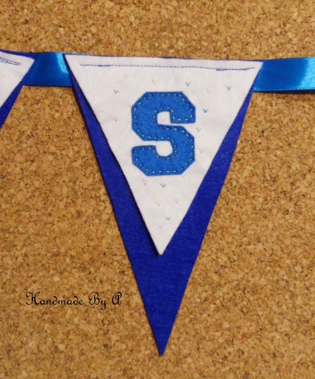 Banderín de fieltro personalizado: Marcos