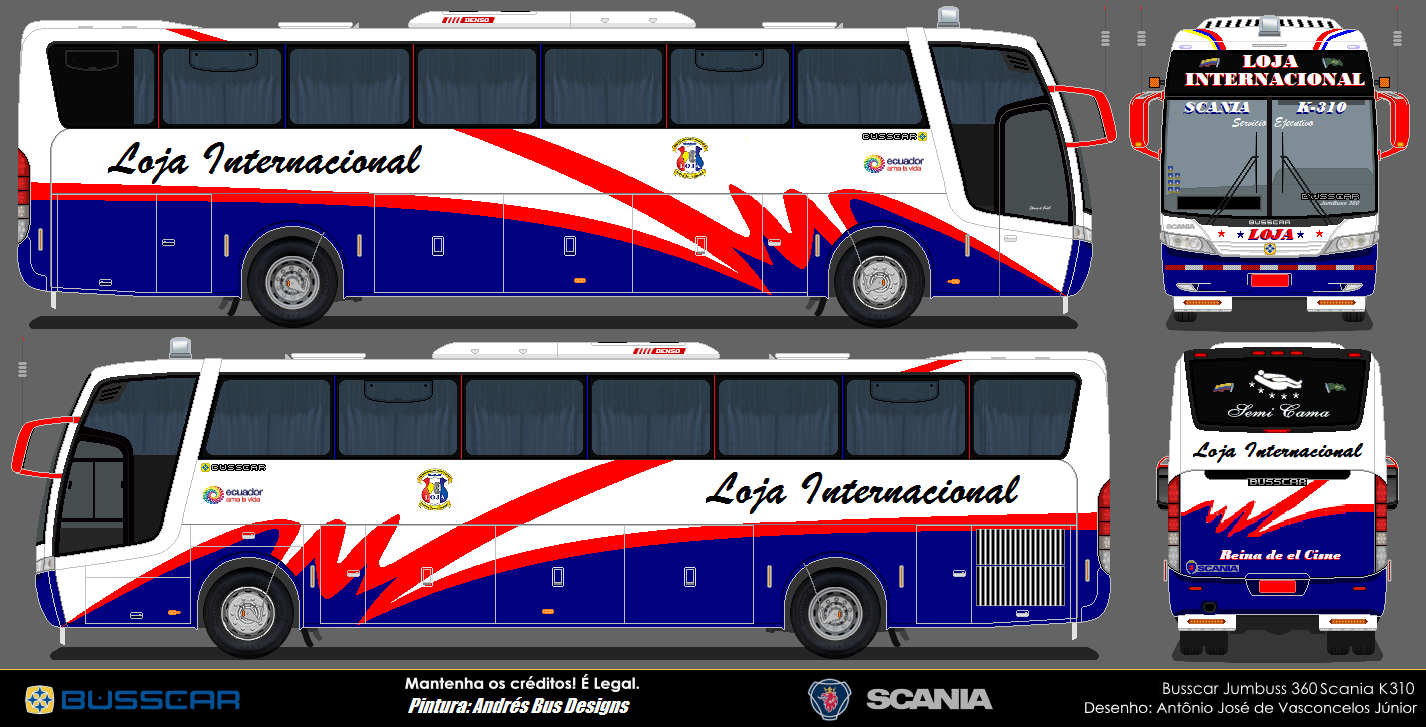 Andres Designs x Diseños de Buses: Buses Ecuatorianos