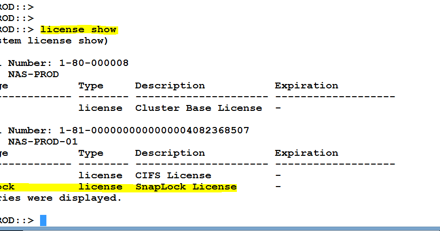 Remote Infrastructure Management: Ontap 9 Snaplock Configuration
