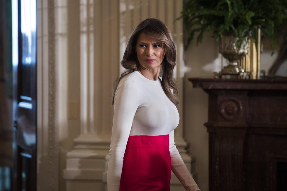 Melania Trump Ultra Sexy In A Very Tight Outfit At The White House Photos