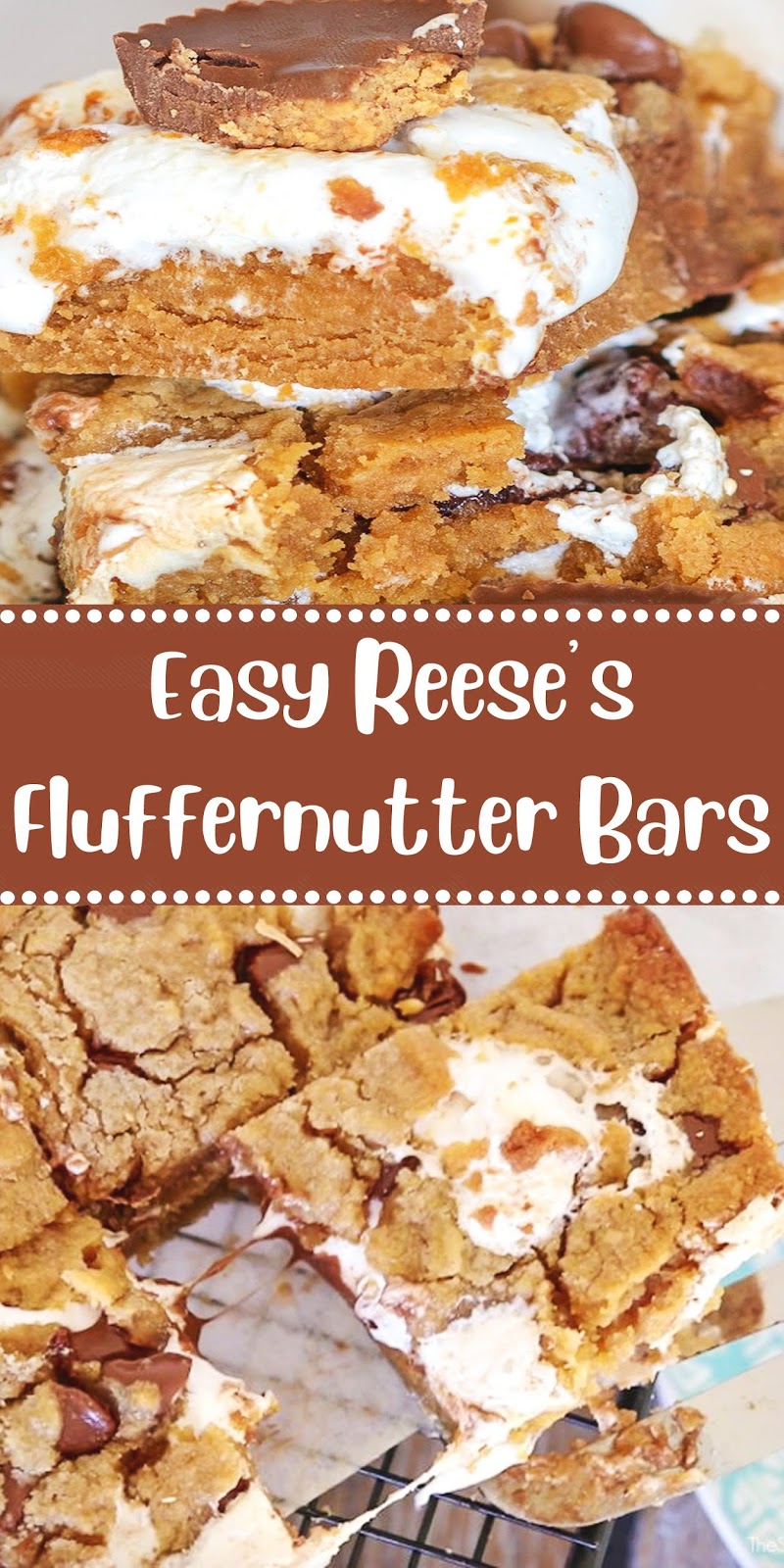 Easy Reese’s Fluffernutter Bars - Jolly Lotus