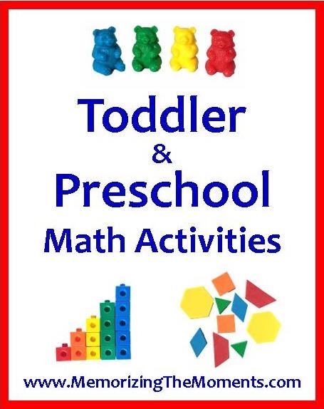 Memorizing the Moments: Math Activities for Toddlers and Preschoolers