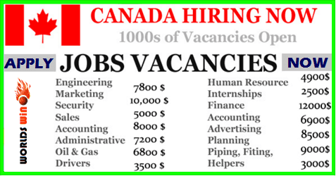 NEW JOB VACANCIES IN CANADA - HIRRING NOW - worldswin - jobs apply and ...