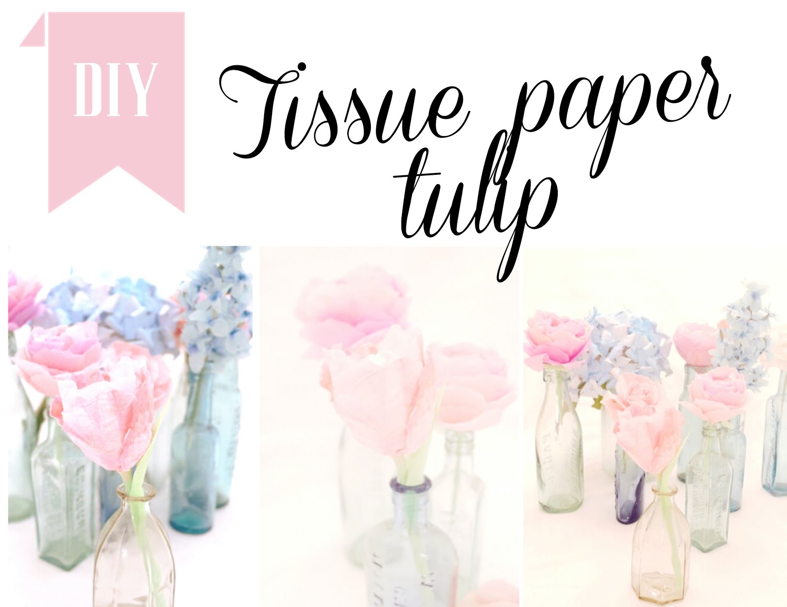 tissue paper tulip tutorial