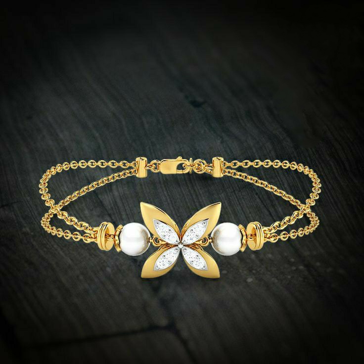 Latest fancy golden bracelets