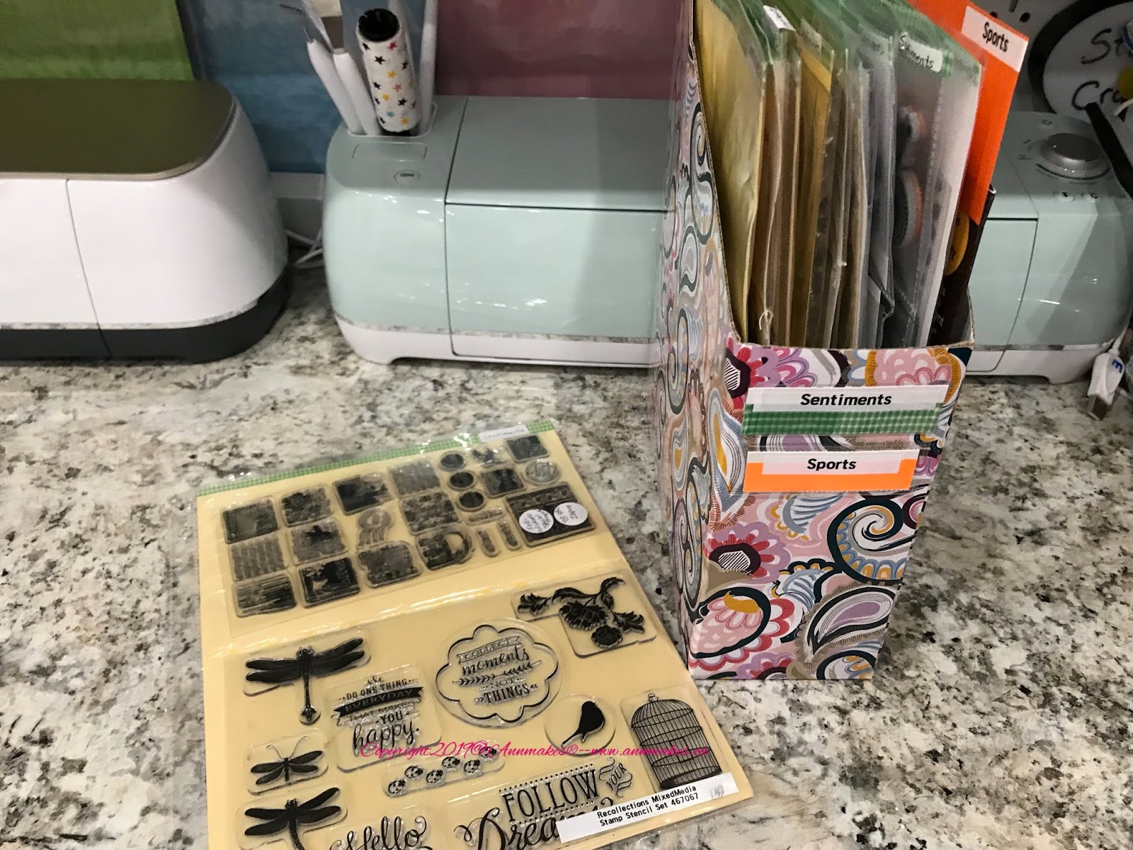 Annmakes How To Organize Your Craft Stamps And Dies