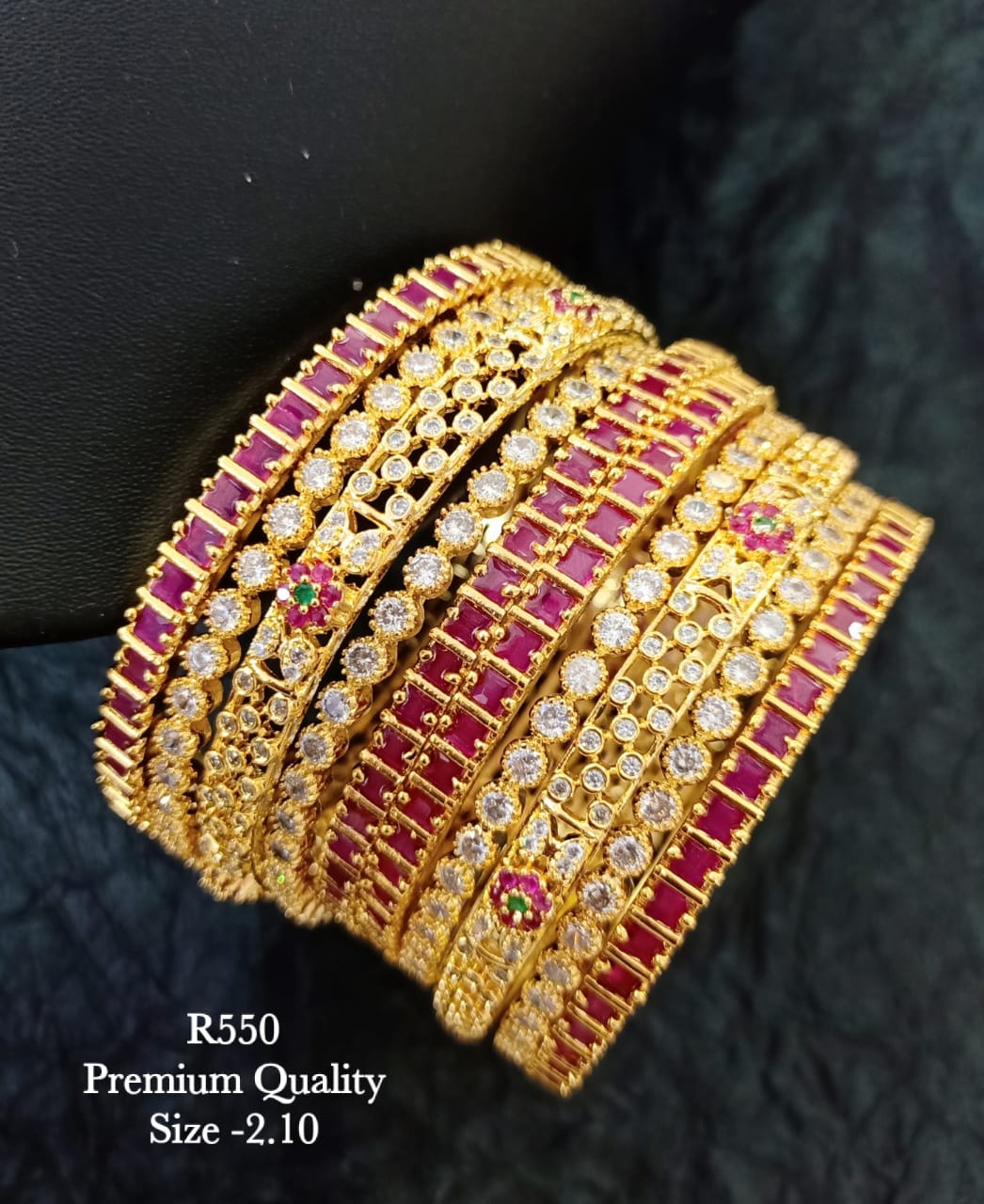 Latest New Collection Bangles 2021 Kempu and Rose Gold - Indian Jewelry ...