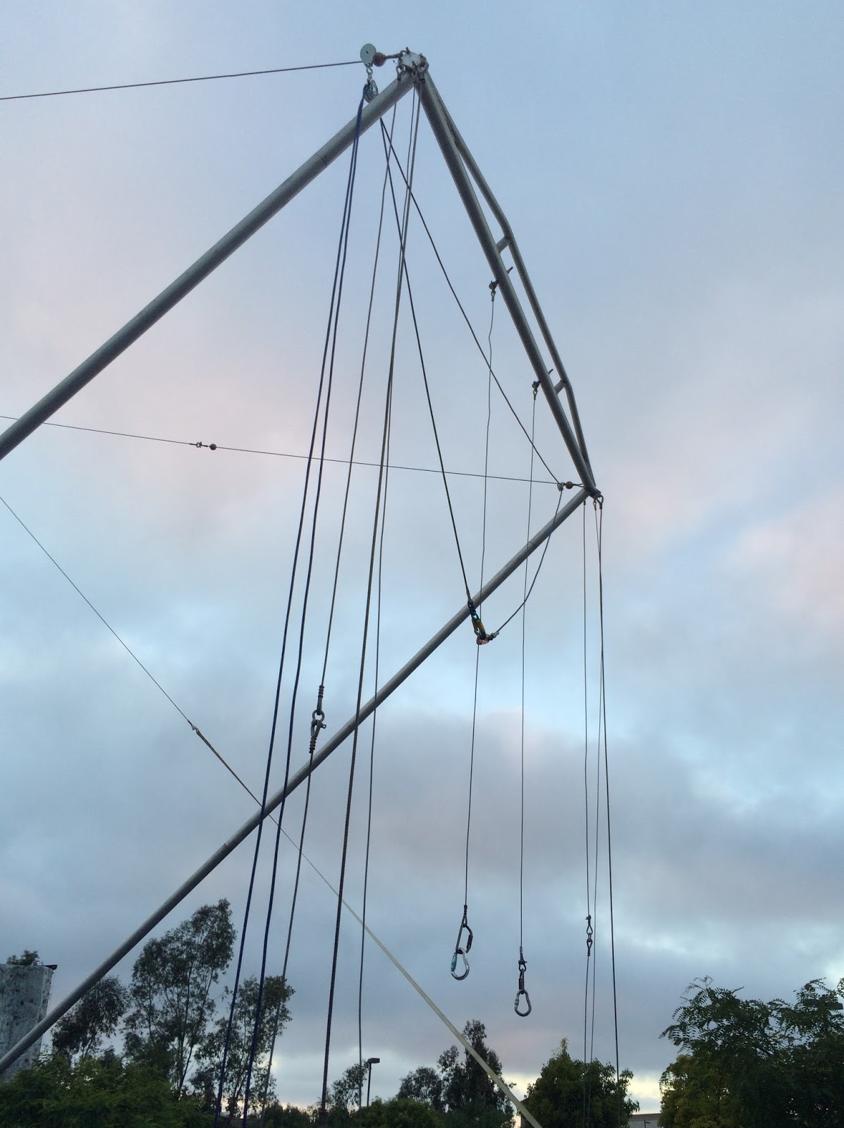 Sensory Overload: My First "Big" Erection of a Trapeze Rig