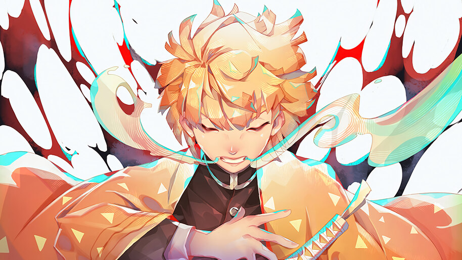 #8.2014, Zenitsu Agatsuma, Thunder Breathing, Demon Slayer, 4K ...