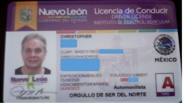 Living and Boondocking in Mexico: Mexican Driver's License