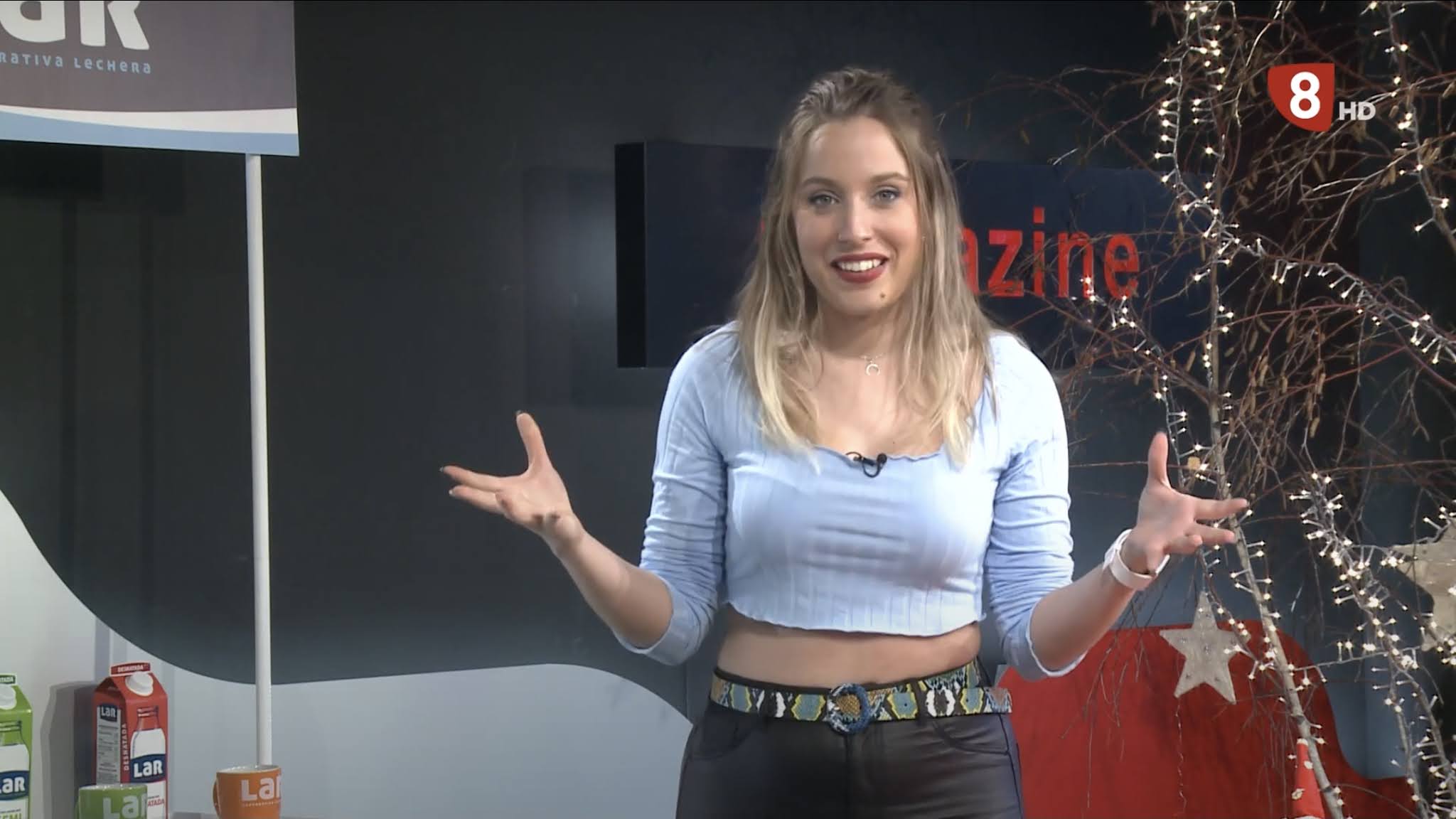 Miss Presentadoras TV: Patricia Aláez. 8 Magazine - La 8 León (23/12/20)