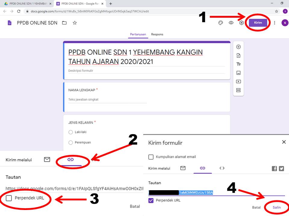 TUTORIAL MEMBUAT PPDB ONLINE DENGAN GOOGLE FORMULIR - Sang Pendidik