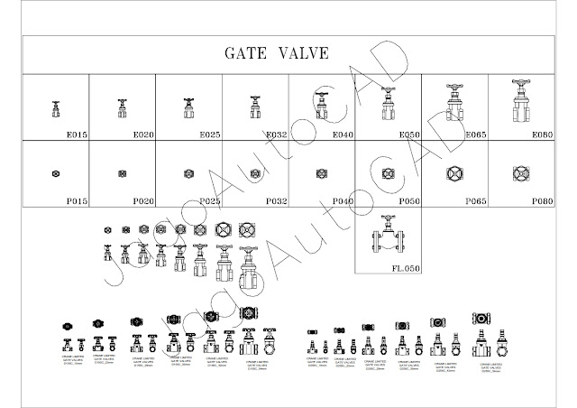 Download Gate Valve DWG AutoCAD Free