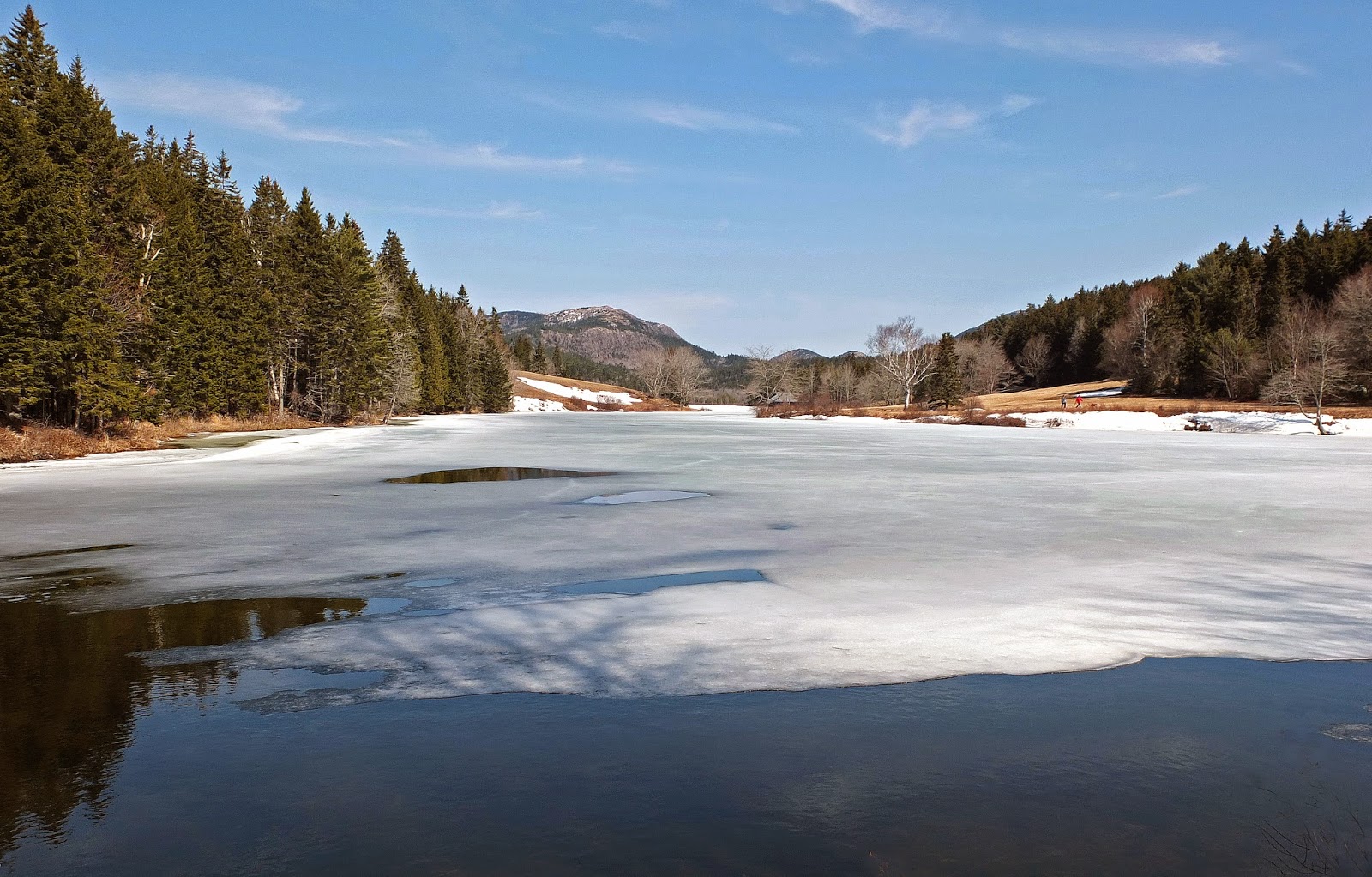 Hiking in Maine with Kelley: 4/7/14 Little Long Pond / Jordan Stream