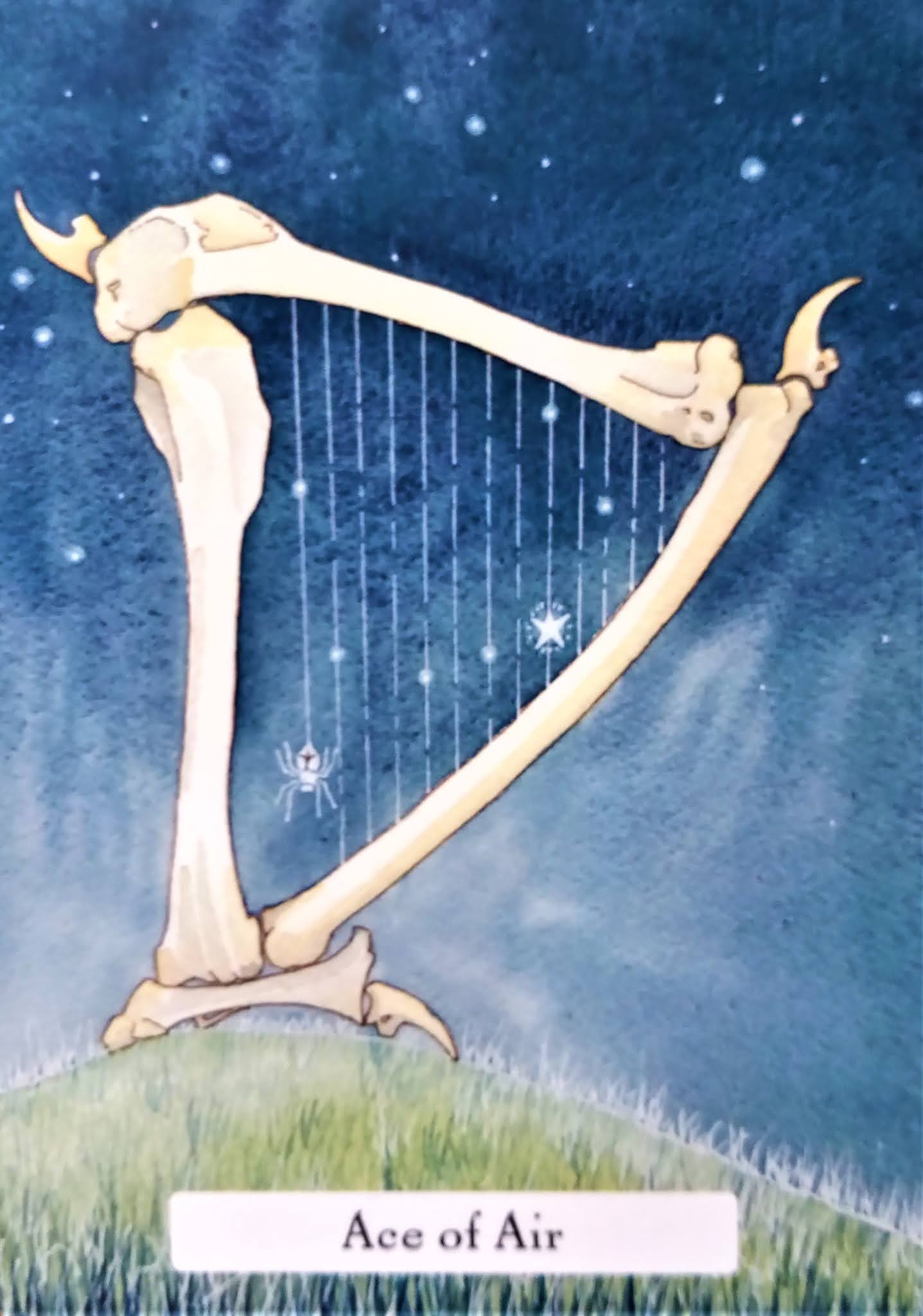 A bad witch's blog: Wind Harp: Ace of Air from the Witches' Wisdom Tarot