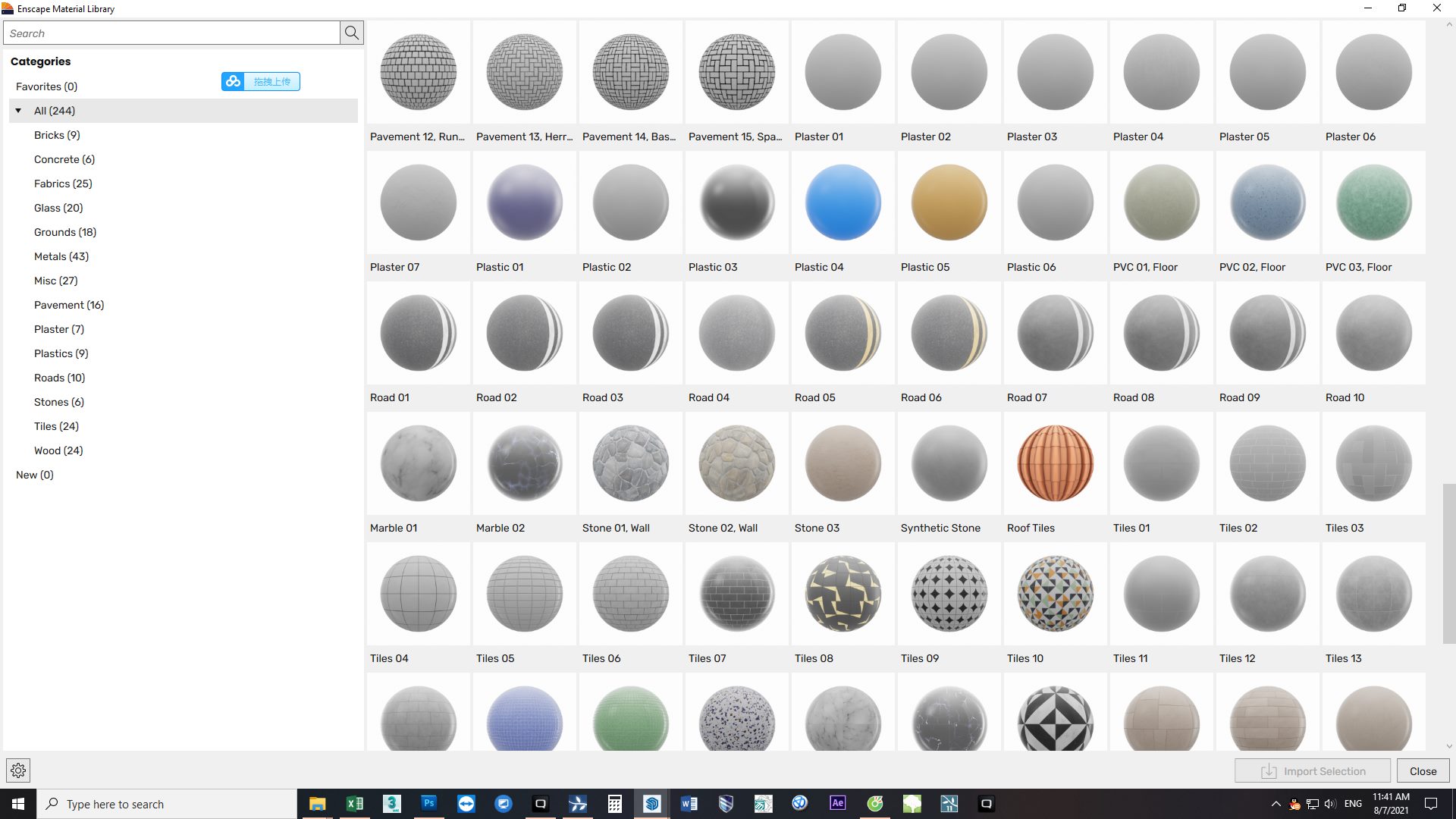 Pack Materiais Enscape