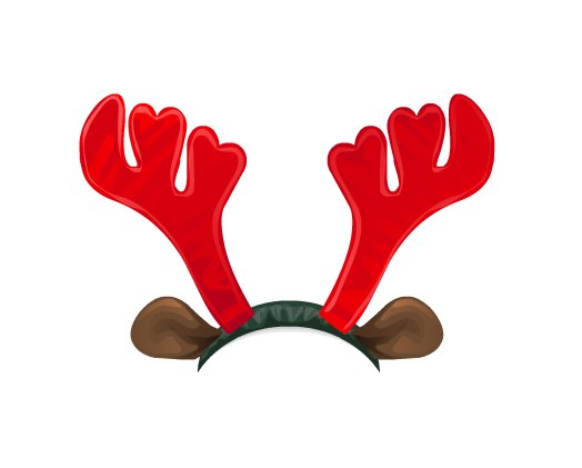 Adorno de navidad CUERNOS RENOS en goma eva / Adornos navideños foami ...