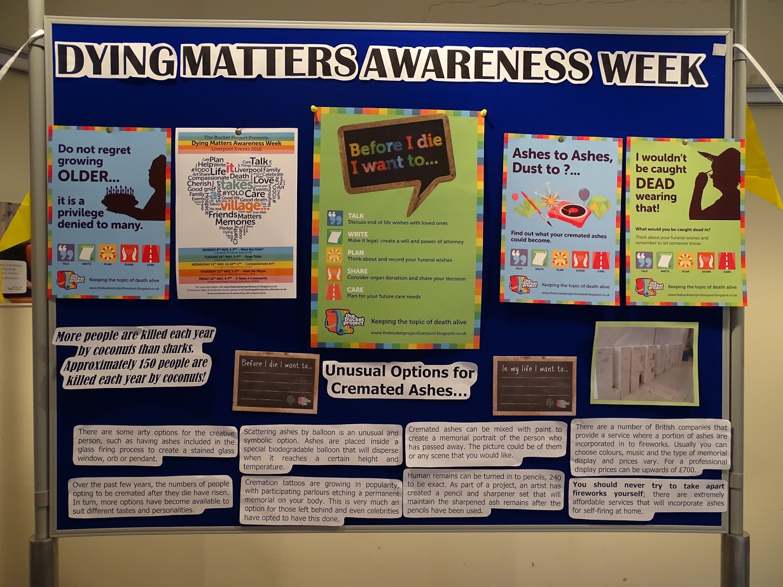 The Bucket Project: Dying Matters Week Review 2016