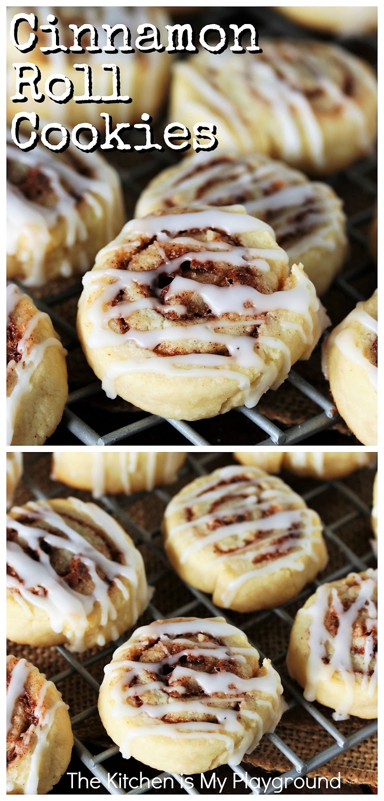 Cinnamon Roll Cookies | The Kitchen is My Playground